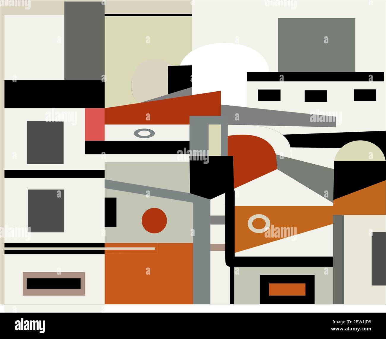 Colorful abstract background, fancy buildings Stock Vector Image & Art ...