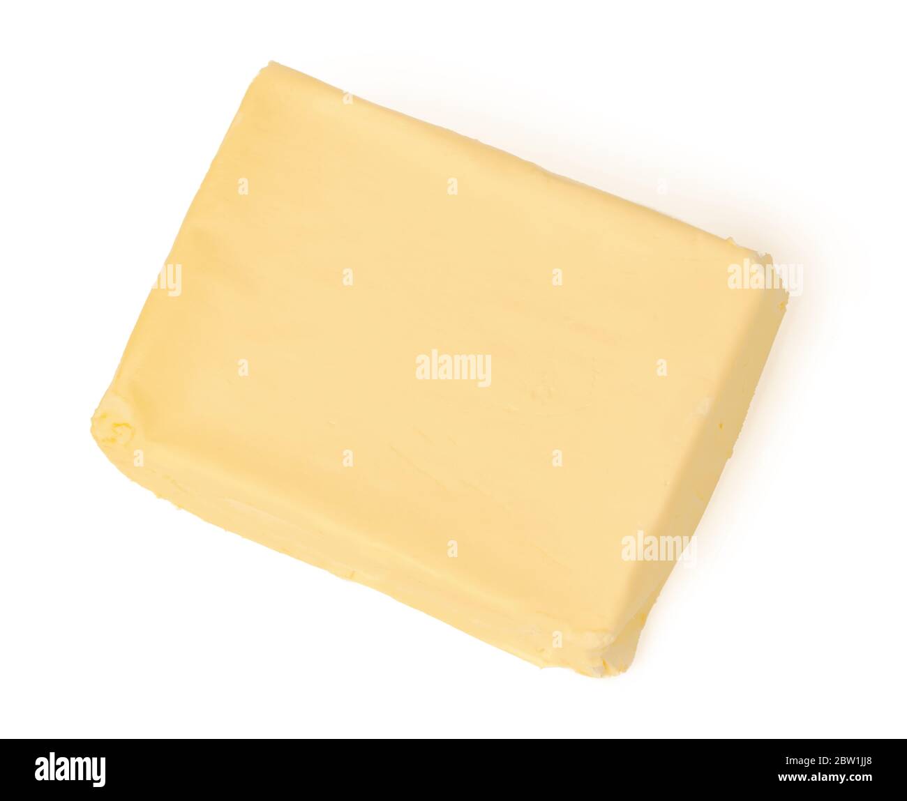 Block of butter isolated on white background Stock Photo - Alamy