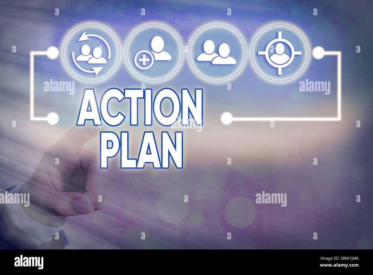 Writing note showing Action Plan. Business concept for detailed plan ...