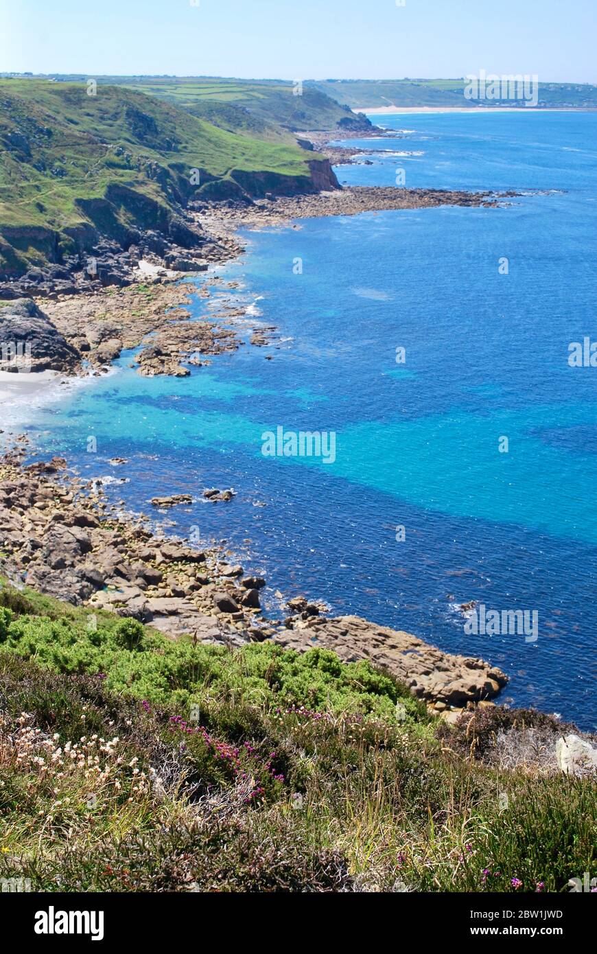 Cape Cornwall, Penwith, Cornwall, England, United Kingdom Stock Photo ...