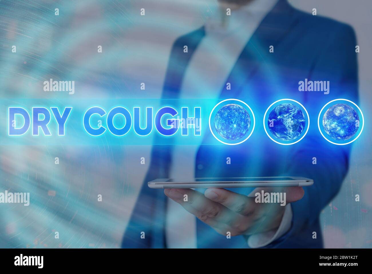 Handwriting text writing Dry Cough. Conceptual photo cough that are not ...