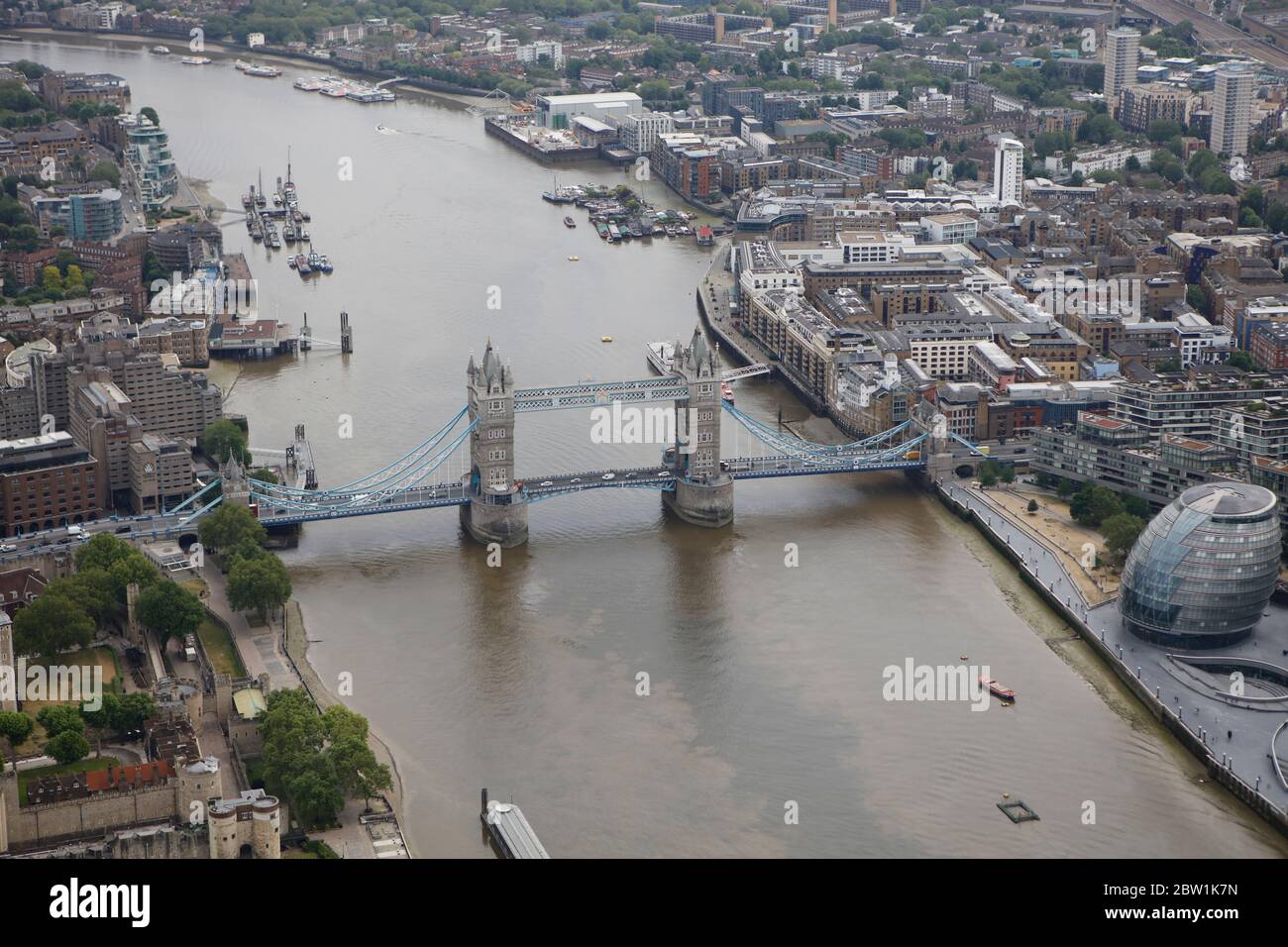 Tower bridge aerial hi-res stock photography and images - Alamy