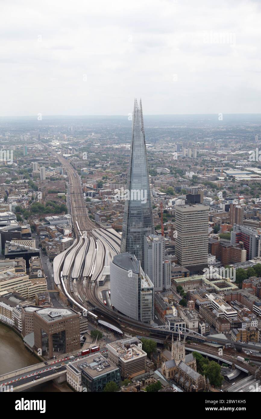 Aerial View of The Shard and London Bridge Station Stock Photo - Alamy