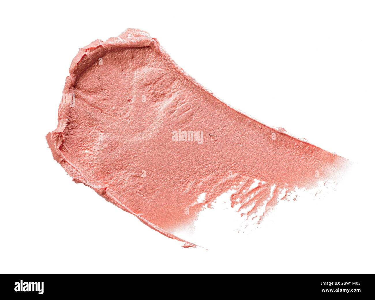 Stains of a pink lipstick isolated on white background Stock Photo - Alamy