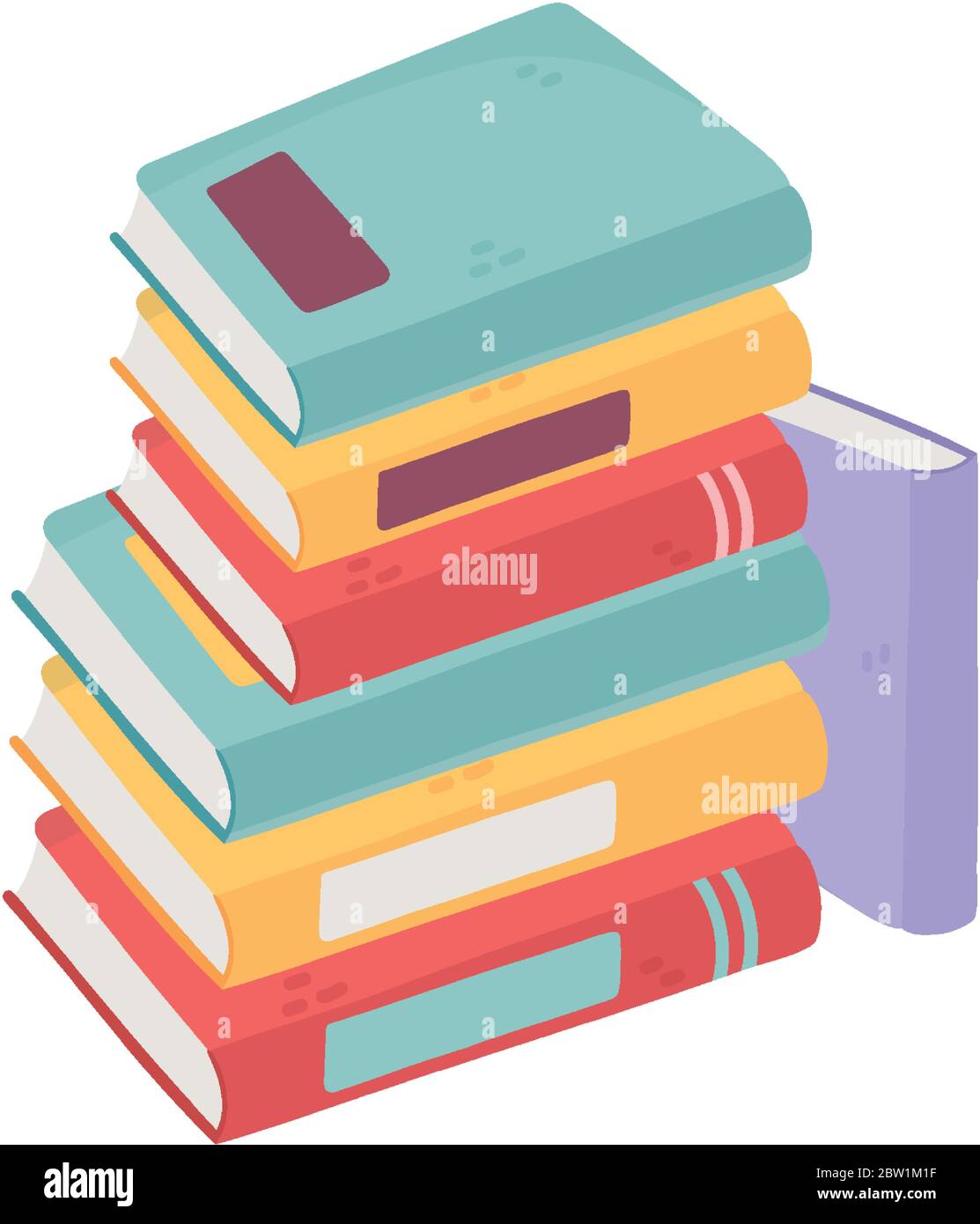 stack of books study read literature isolated icon design vector ...