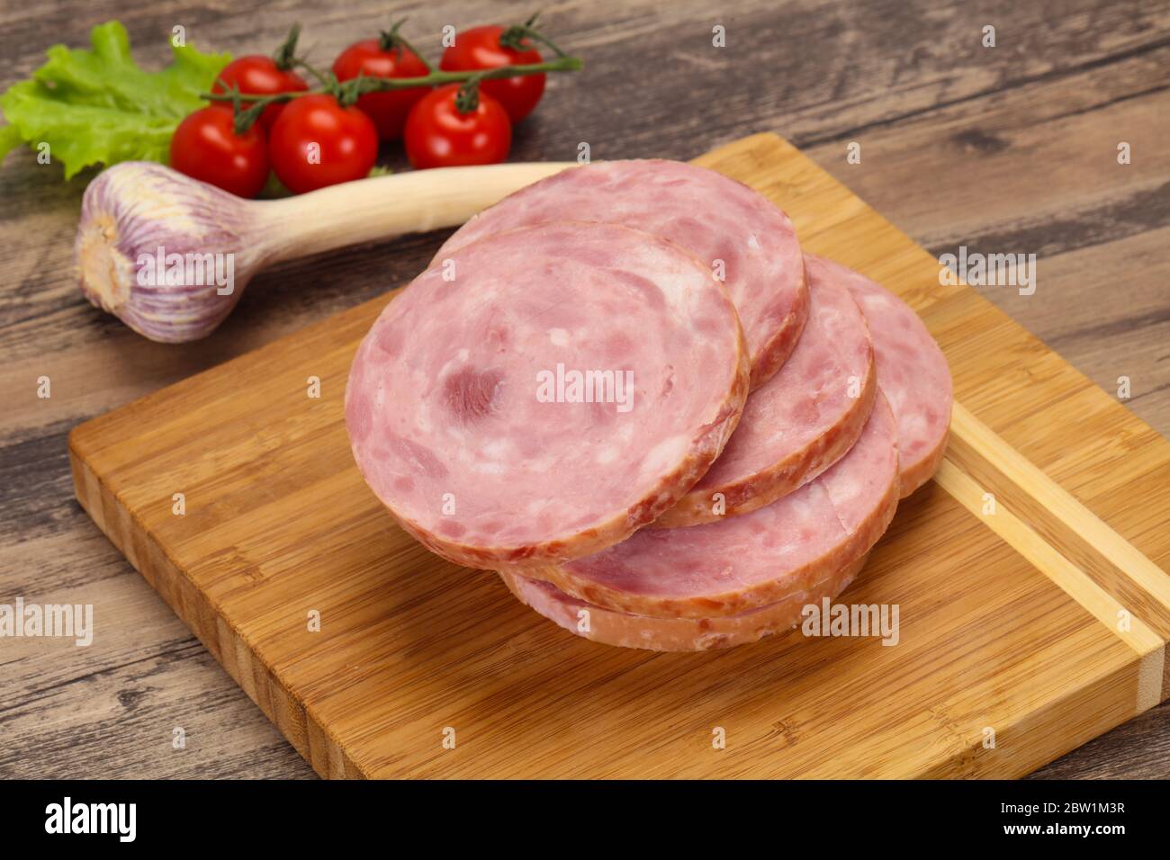 Natural ham made from pork meat Stock Photo - Alamy