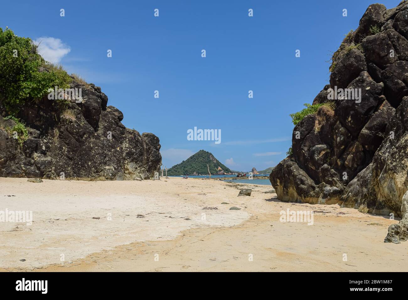 PANORAMIC LANDSCAPE, BEACH VIEW FROM BALI, INDONESIA, 2018 Stock Photo ...