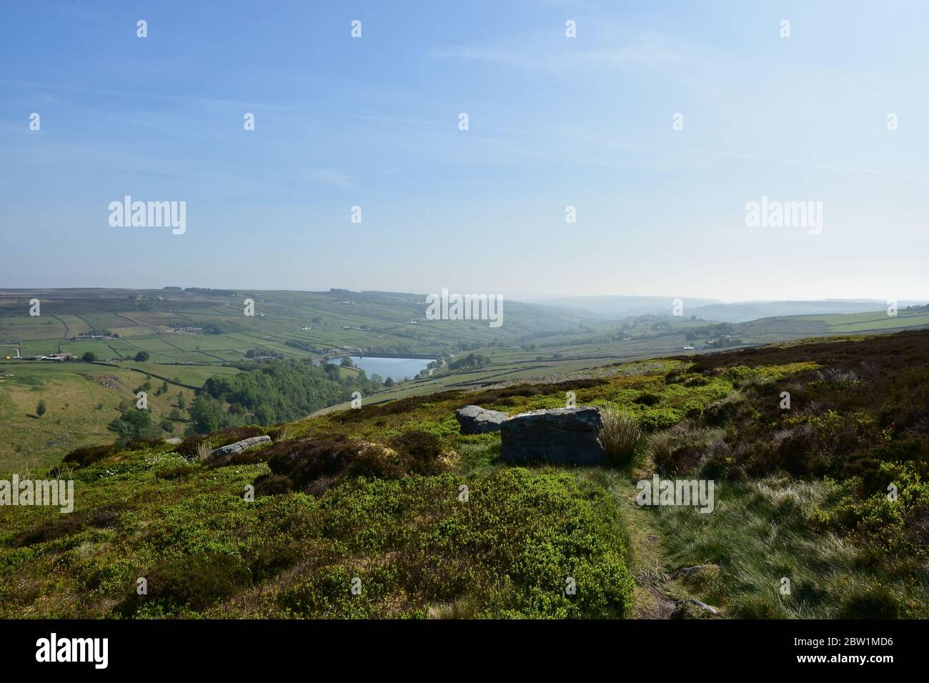 Stanbury Moor, Bronte Country, West Yorkshire in Spring Stock Photo - Alamy
