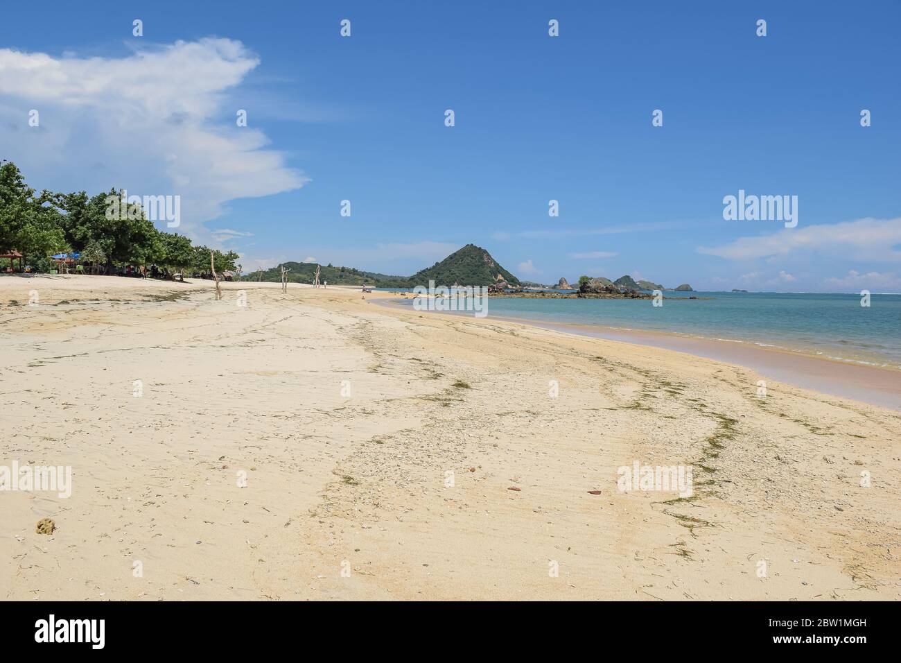 PANORAMIC LANDSCAPE, BEACH VIEW FROM BALI, INDONESIA, 2018 Stock Photo ...
