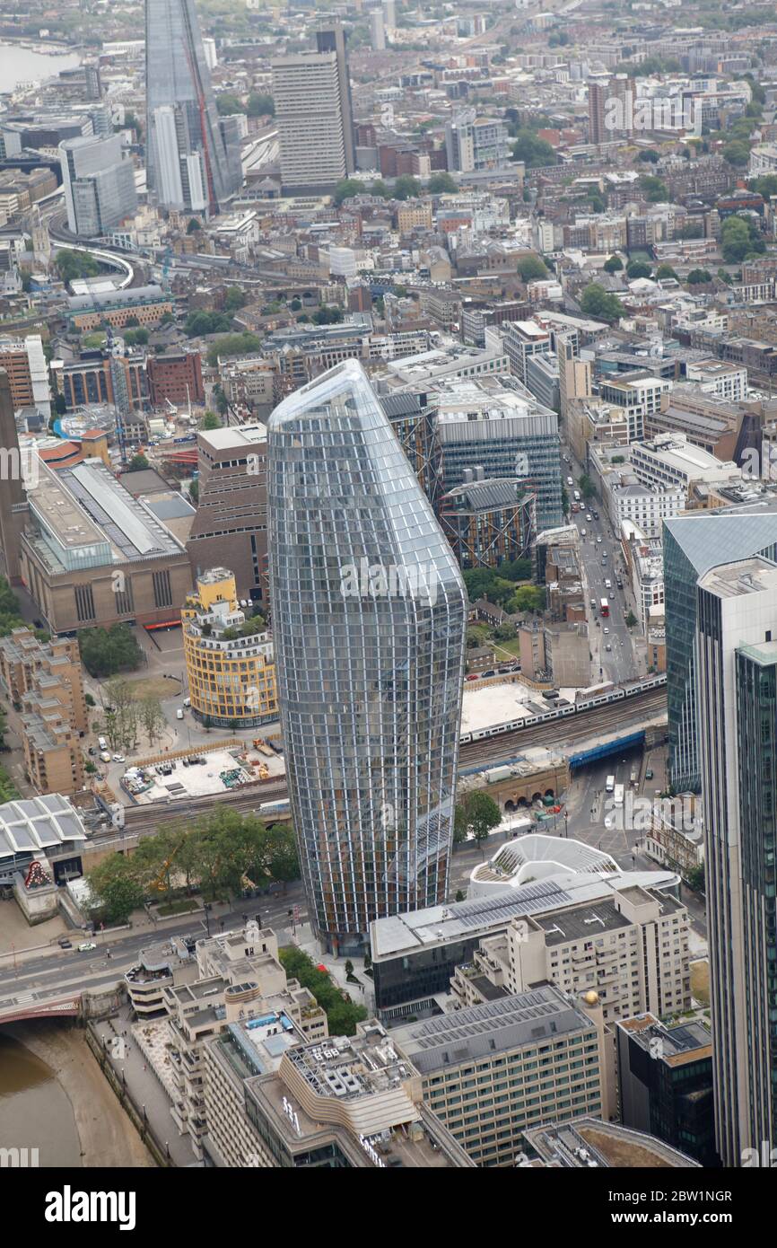 Aerial View St George: One Blackfrairs aka The Pregnant Building ...