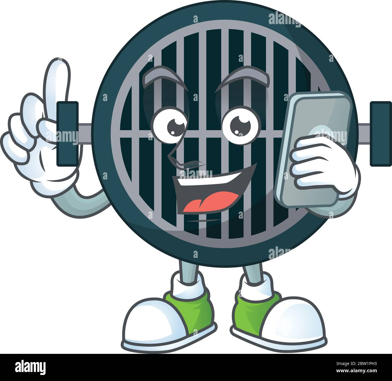 cartoon drawing concept of grill speaking with friends on phone. Vector ...