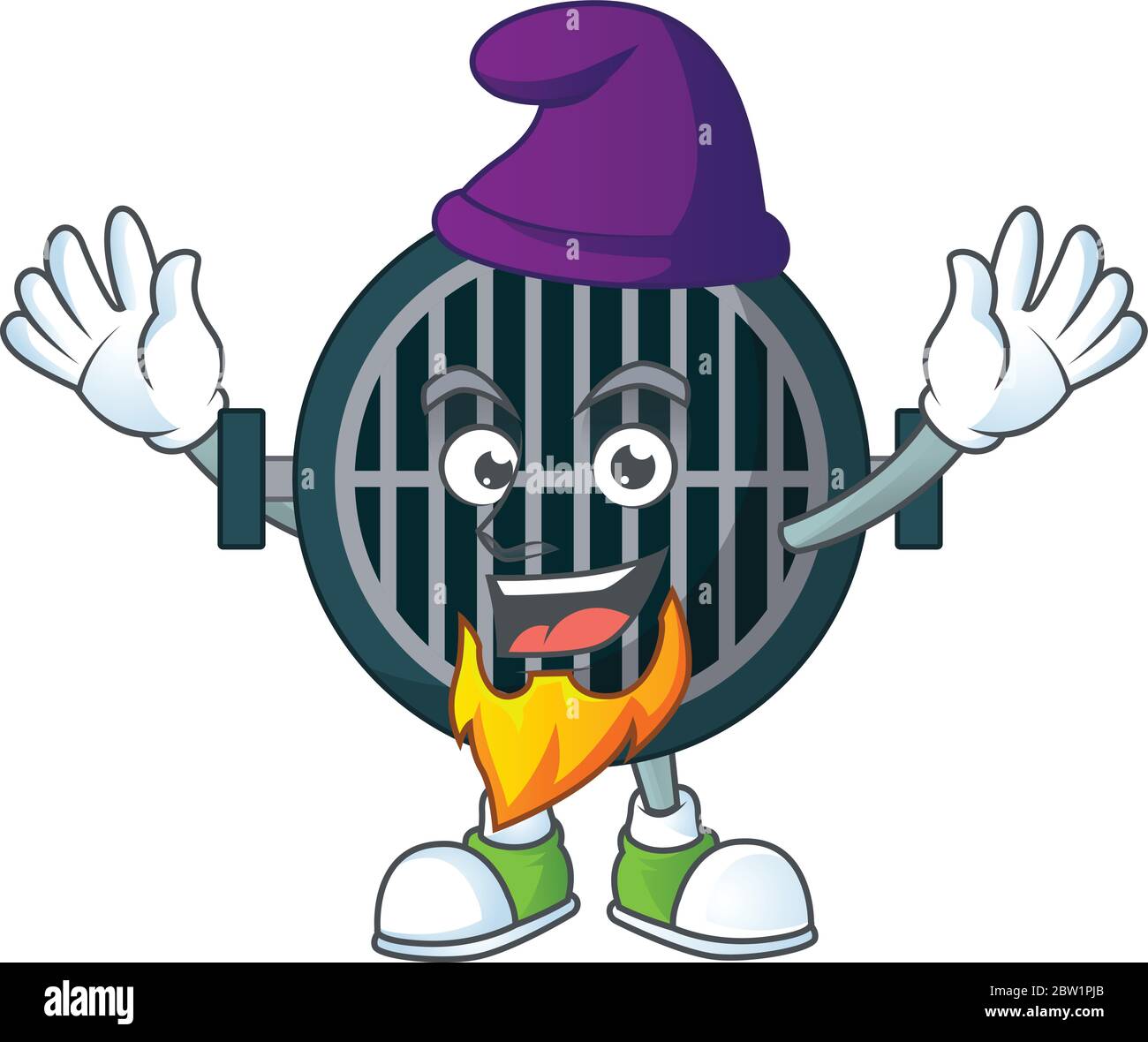 A charming fairytale of grill Elf cartoon drawing concept. Vector ...