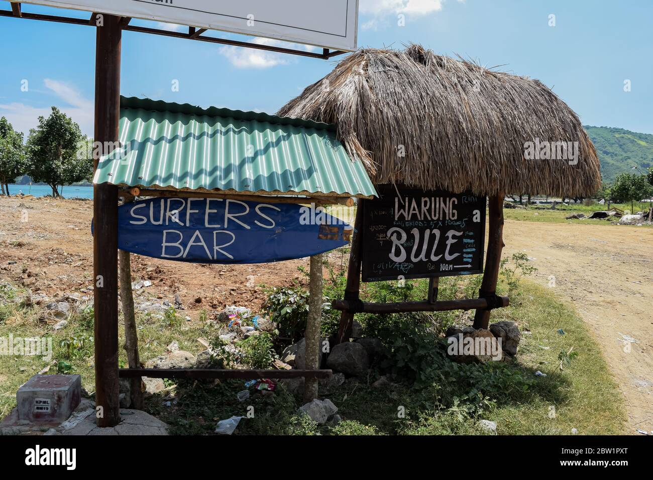 SURF SIGN ON THE BEACH, BALI, INDONESIA, 2018 Stock Photo - Alamy