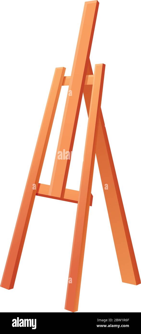 Easel wood stand icon. Cartoon of easel wood stand vector icon for web ...