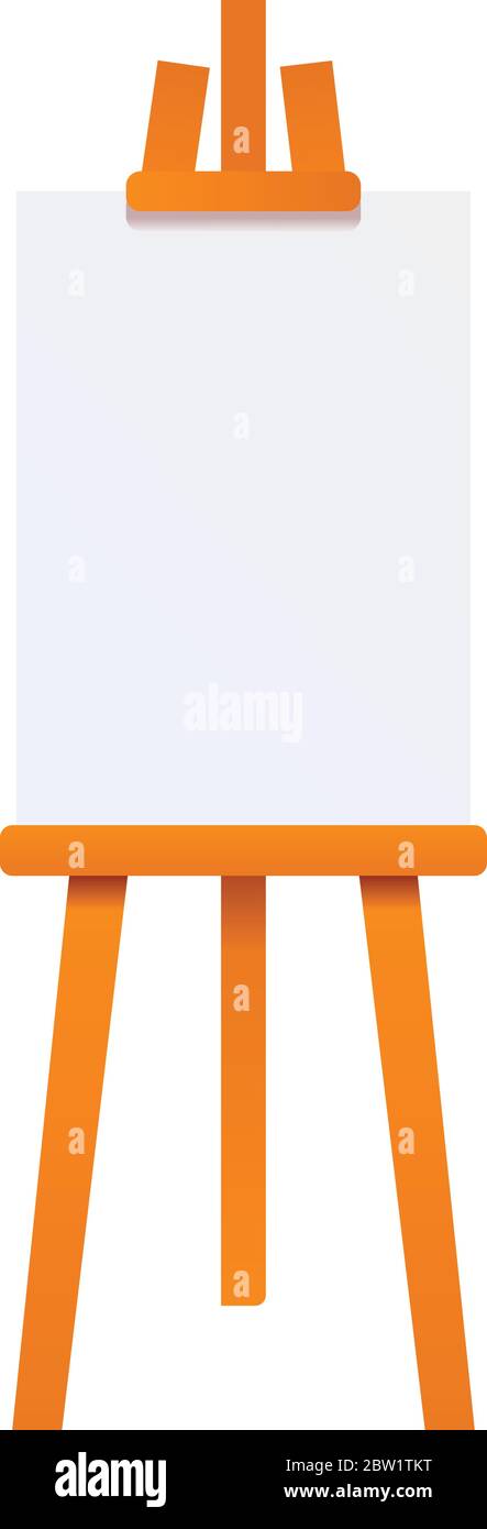 Easel icon. Cartoon of easel vector icon for web design isolated on ...