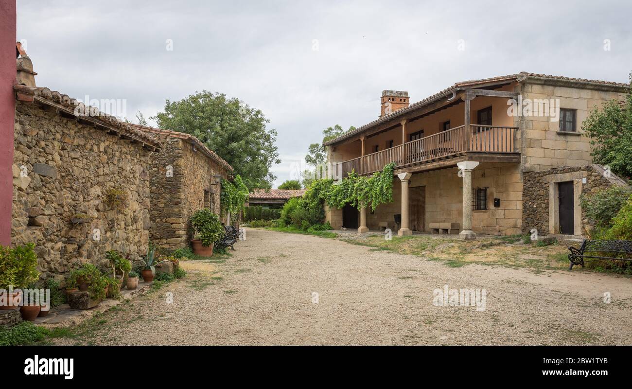 Granadilla, abandoned village reconstruction, next to the swamp of ...