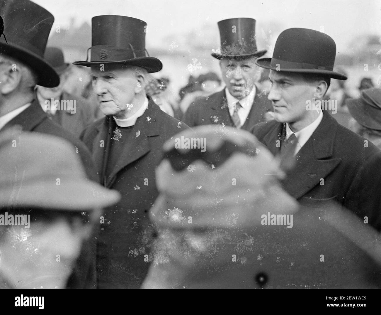 Archbishop of Canterbury in the crowd, after Windsor Memorial unveiling ...
