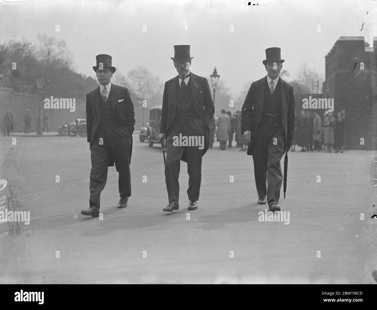 Mr Ramsay MacDonald and his son at St James's Palace luncheon. There ...