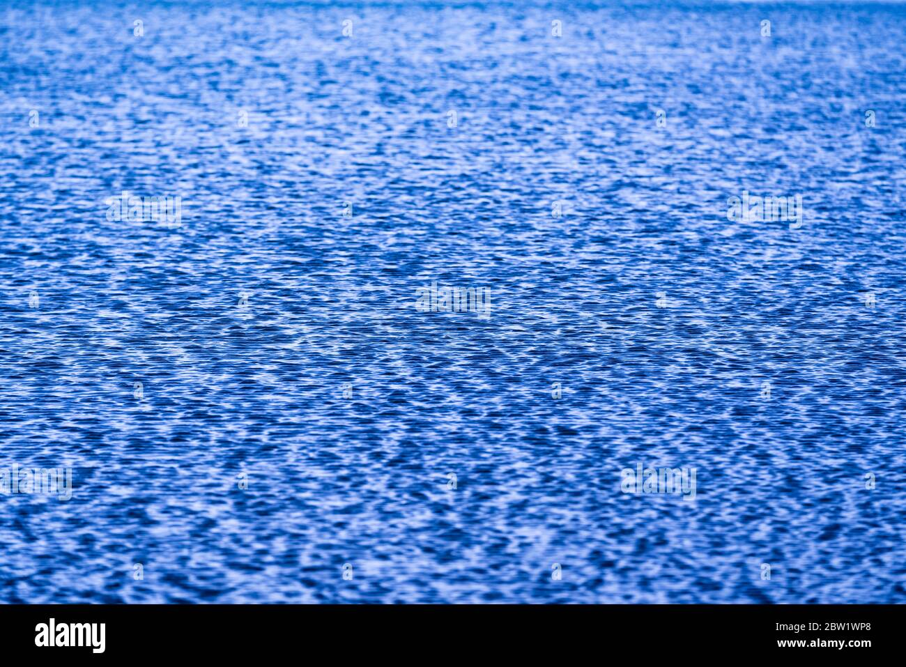 Full frame of blue water with small ripples Stock Photo - Alamy