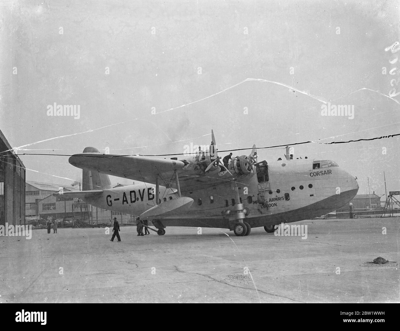 (G-ADVB) Short S.23 Empire Flying Boat Imperial Airways 'Corsair' Stock ...