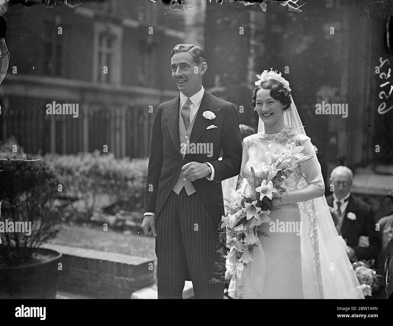 Sunny smiles at June wedding. Married at the same time as Duke of ...