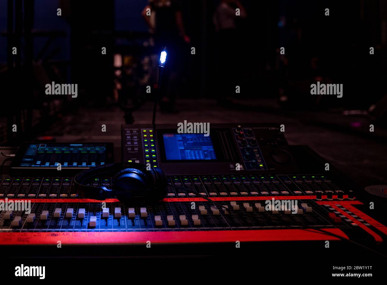 Professional audio console in concert hi-res stock photography and ...