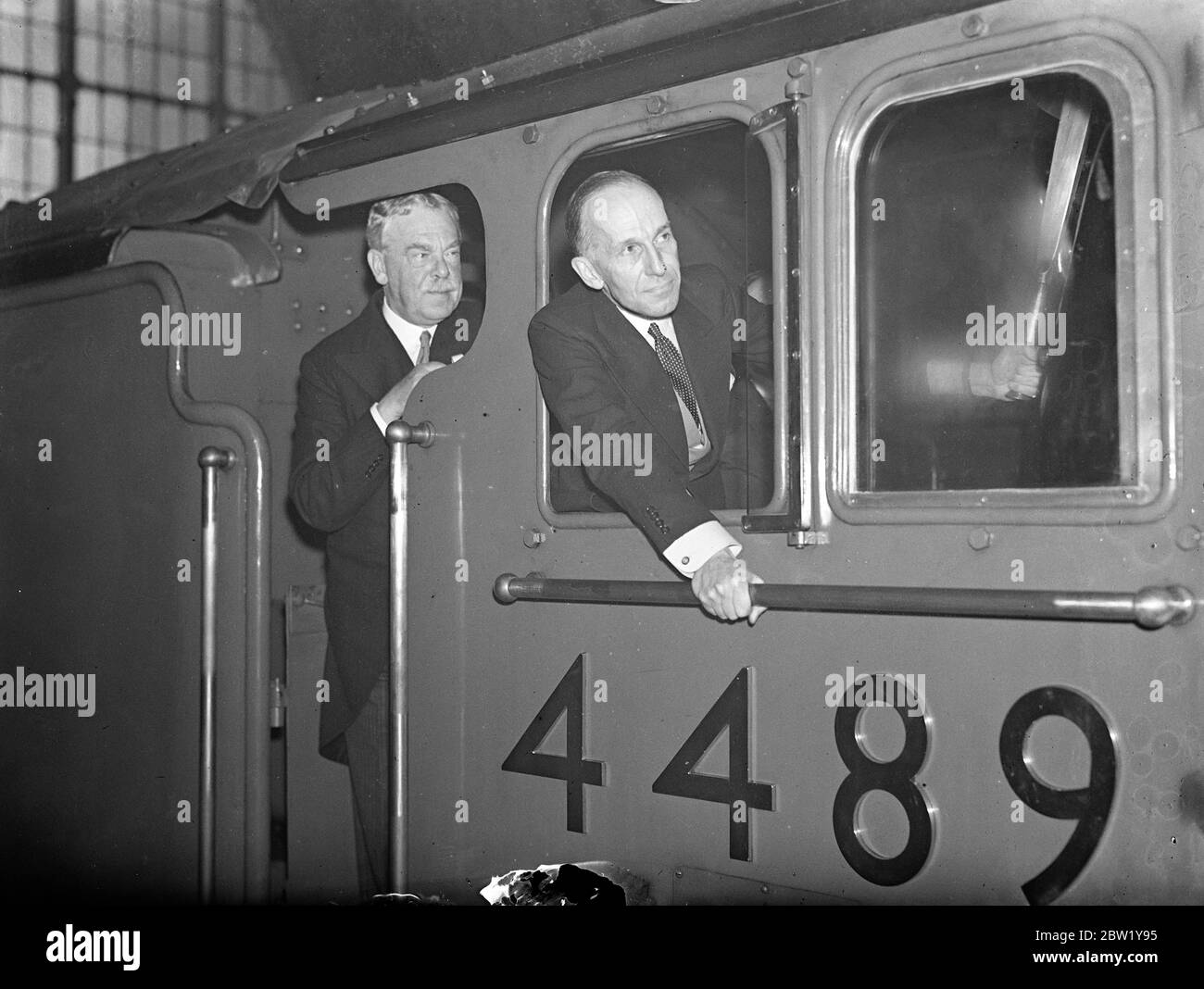 Empire's fastest streamlined train arrives at King's Cross. The first ...