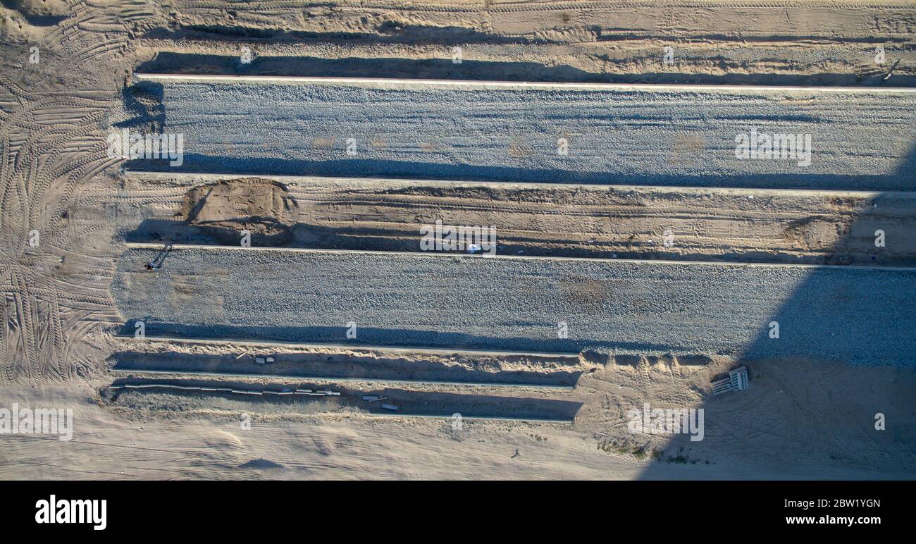 road of small gravel, view from above Stock Photo - Alamy