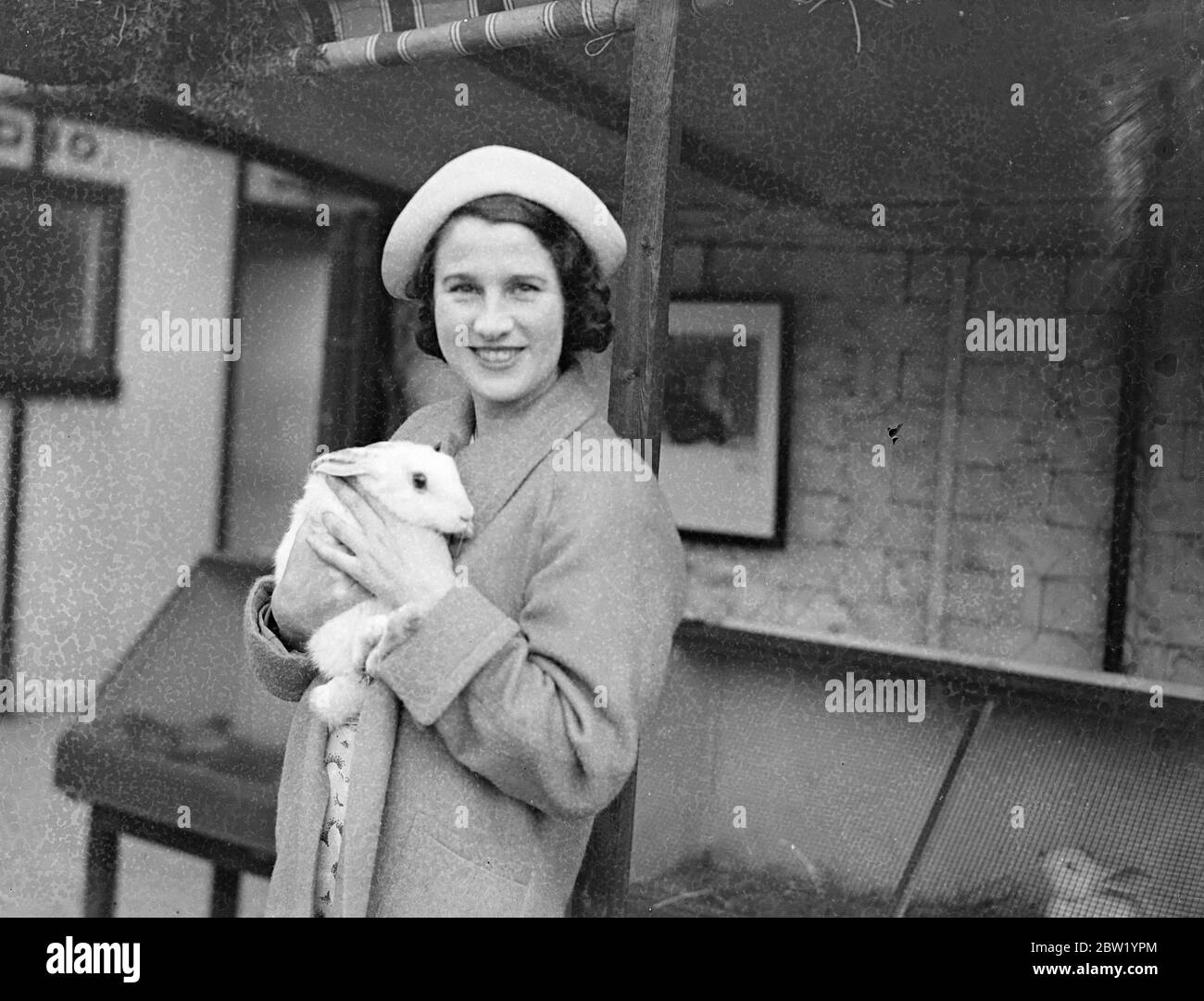 Breach of promise, actress, a visit to pets corner. Miss Adele Royal ...