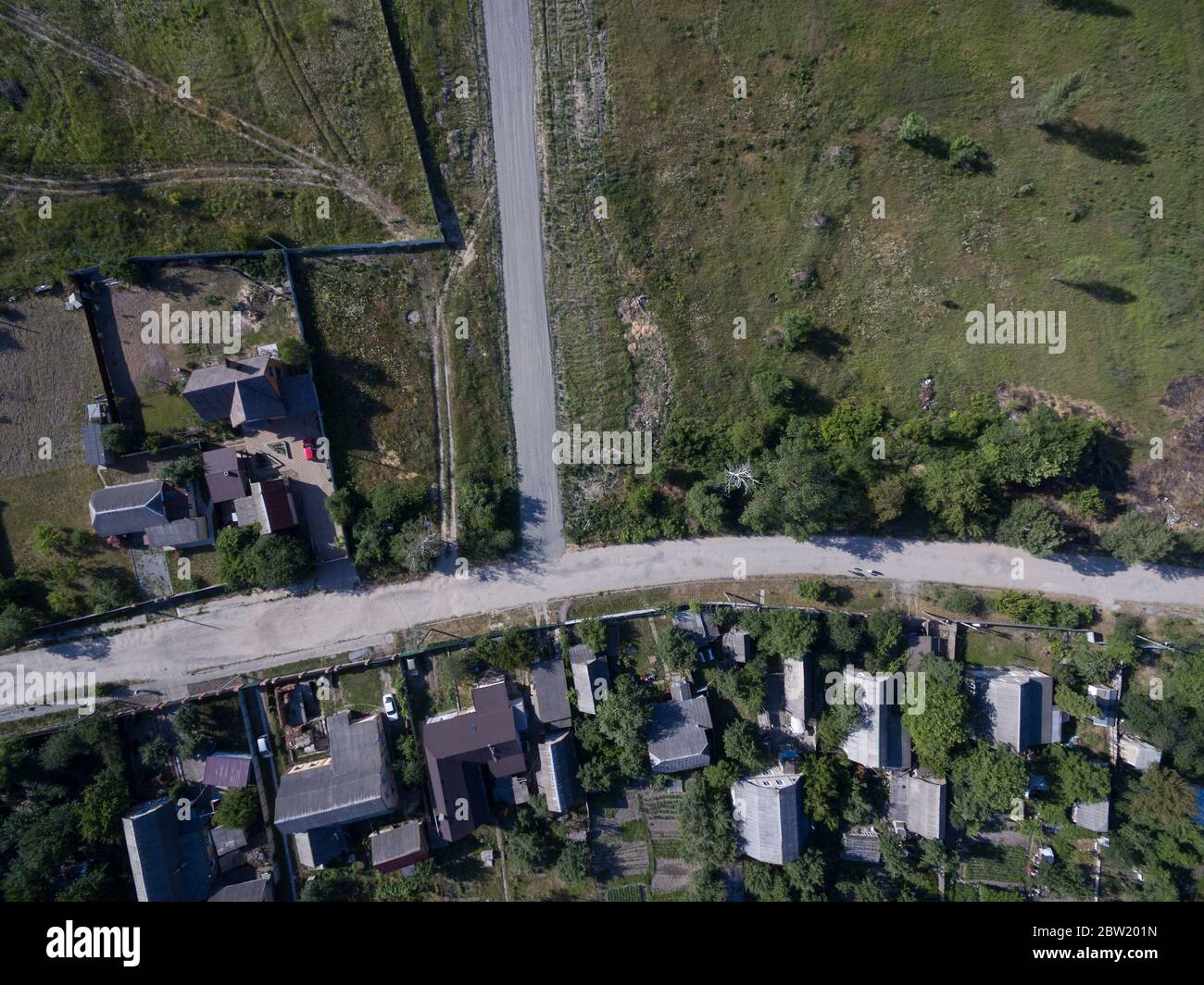 asphalt road, view from above Stock Photo - Alamy