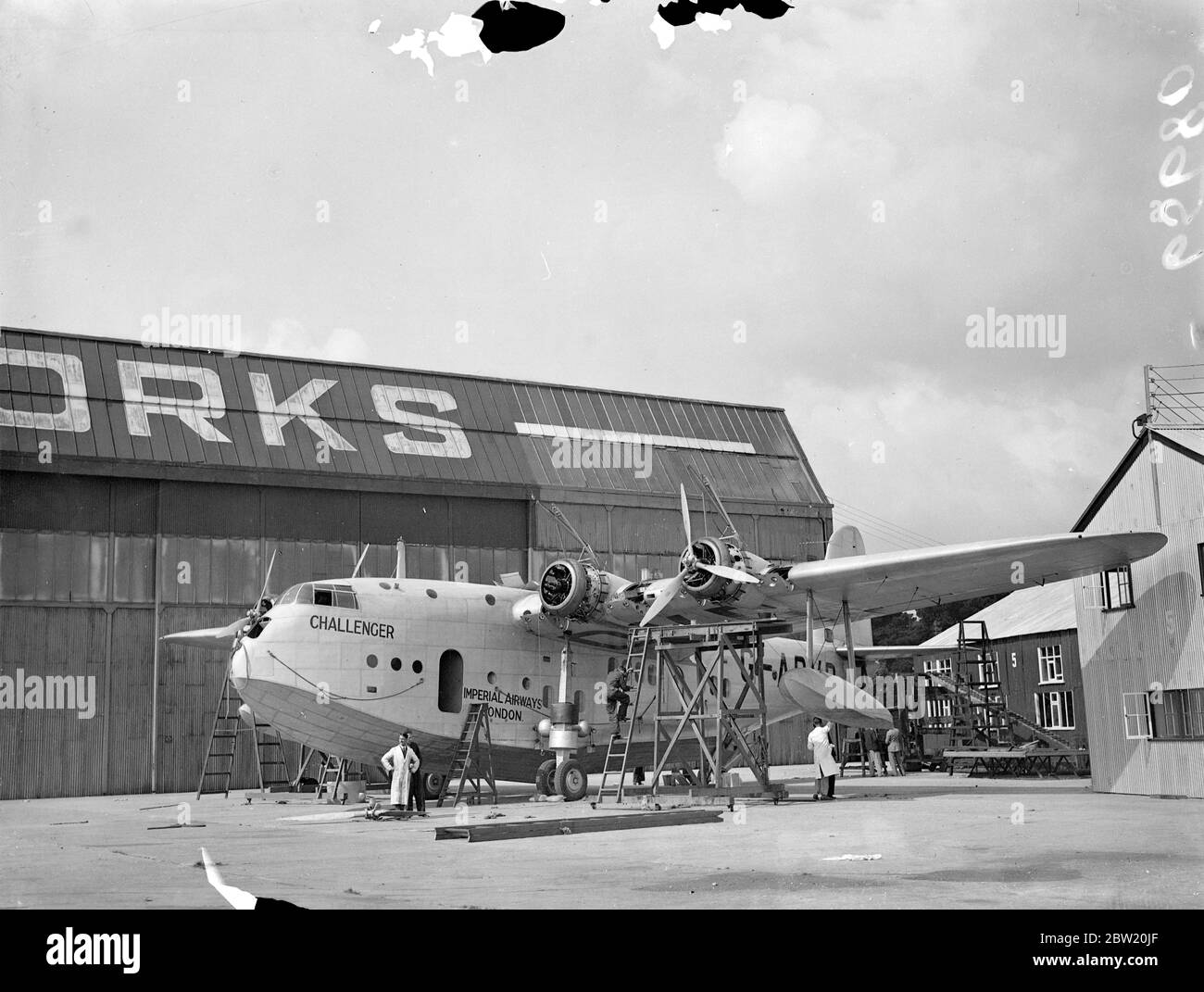 Challenger, latest flying-boat to be delivered from the Rochester works ...