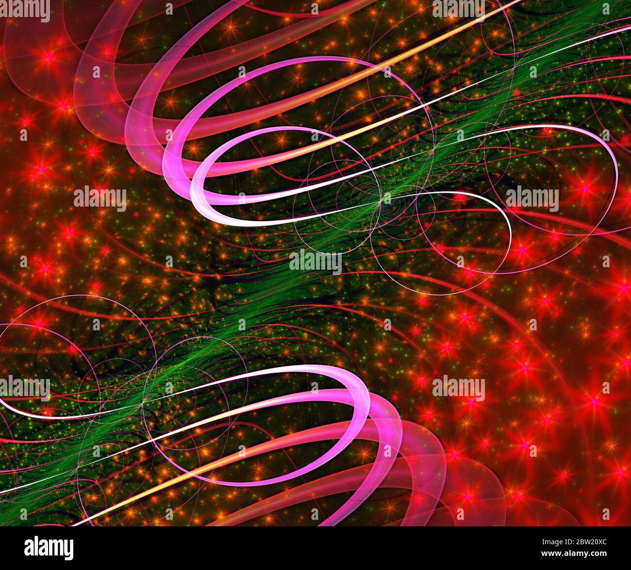 Computer generated colorful fractal artwork for creative design and ...