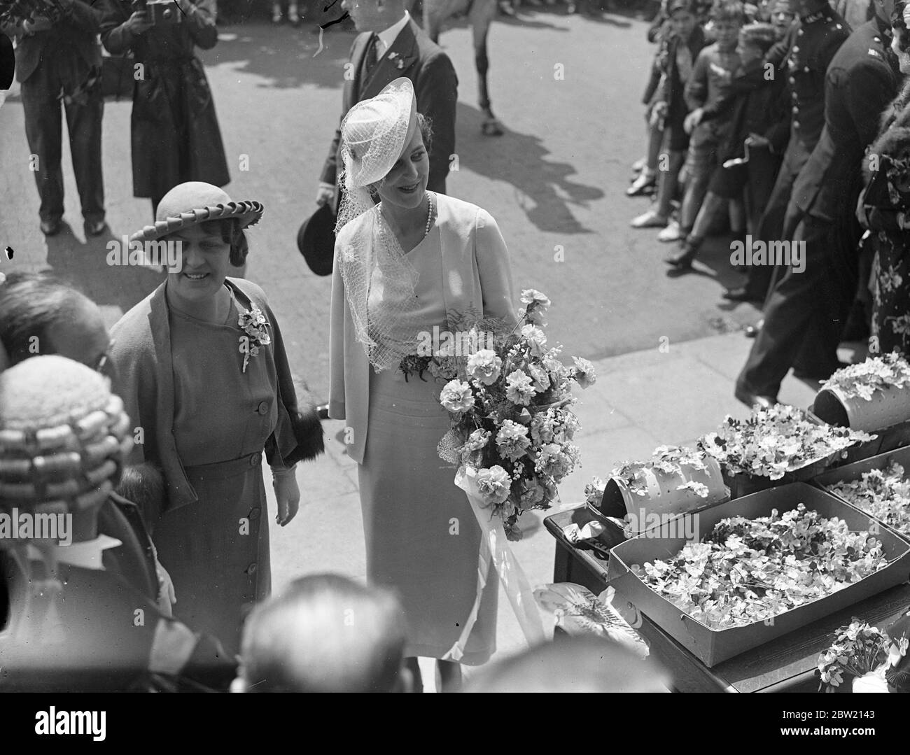 Duchess of Kent at Bermondsey during Alexandra Rose Day tour. The ...
