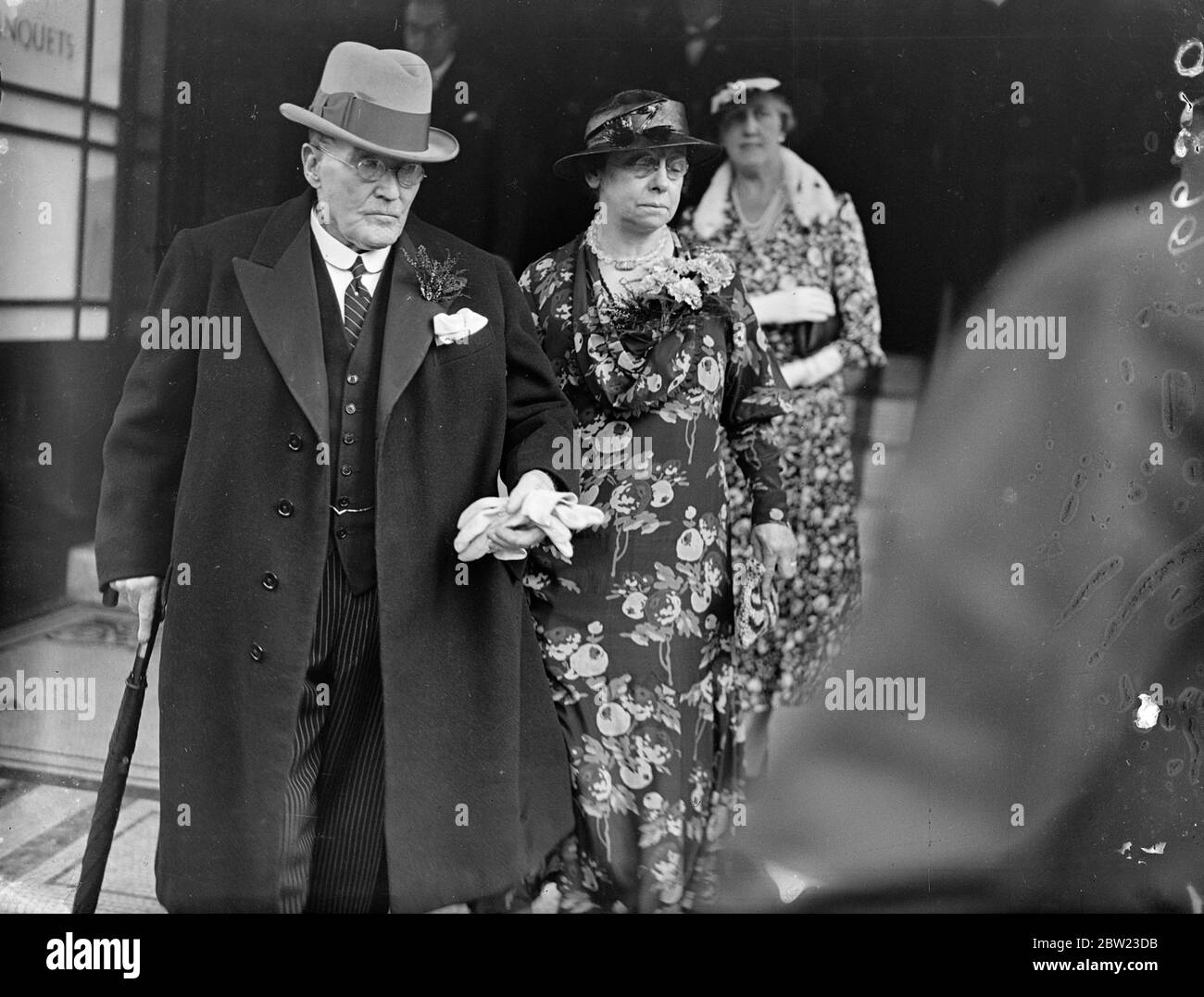 The bride and groom leaving the register office after the wedding . Mr ...