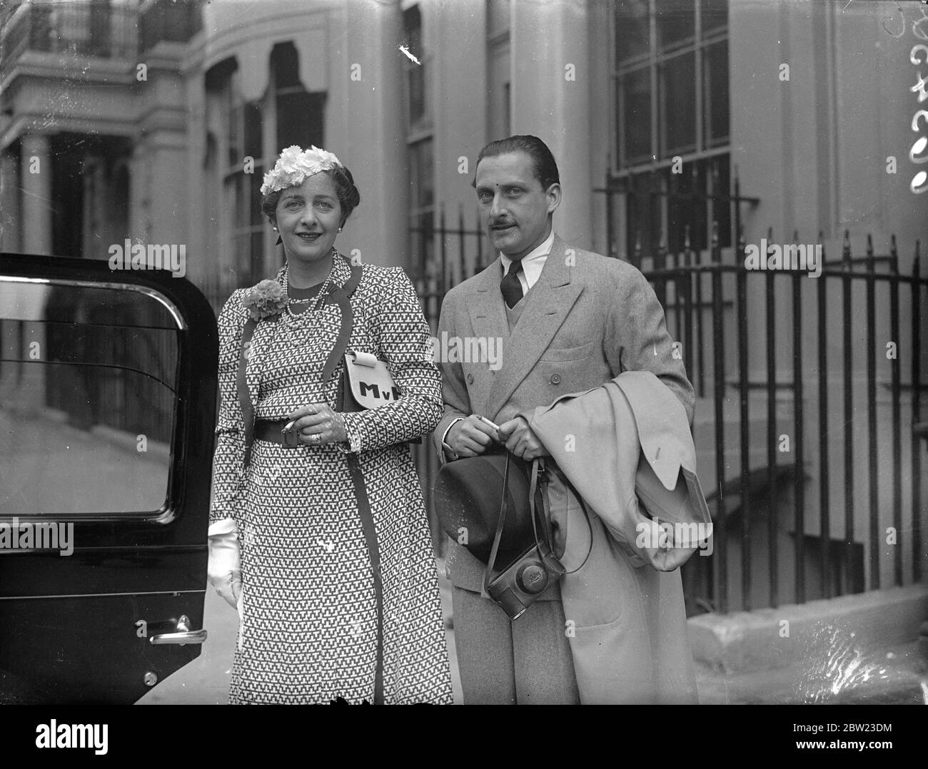 Archduke Franz Joseph of Habsburg photographed with his fiancee ...