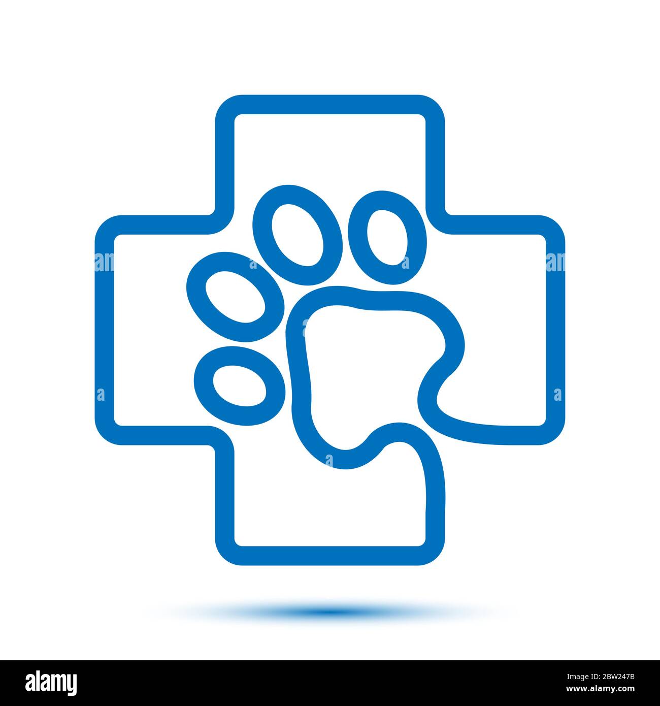 Veterinary Logo. Isolate vector illustration. Pet clinique logo vith ...