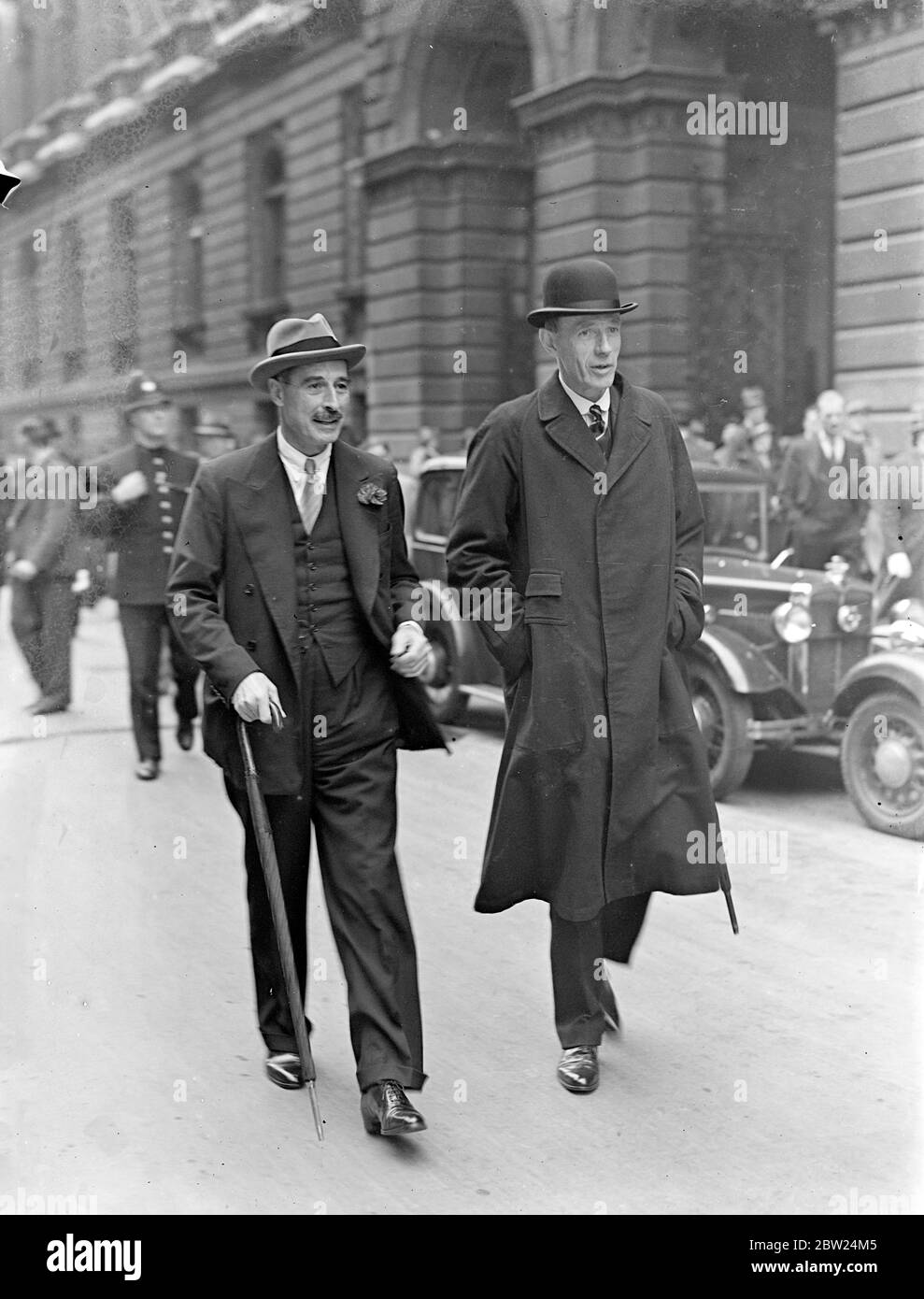 Sir Neville Henderson with Lord Halifax and Sir John Simon at Foreign ...