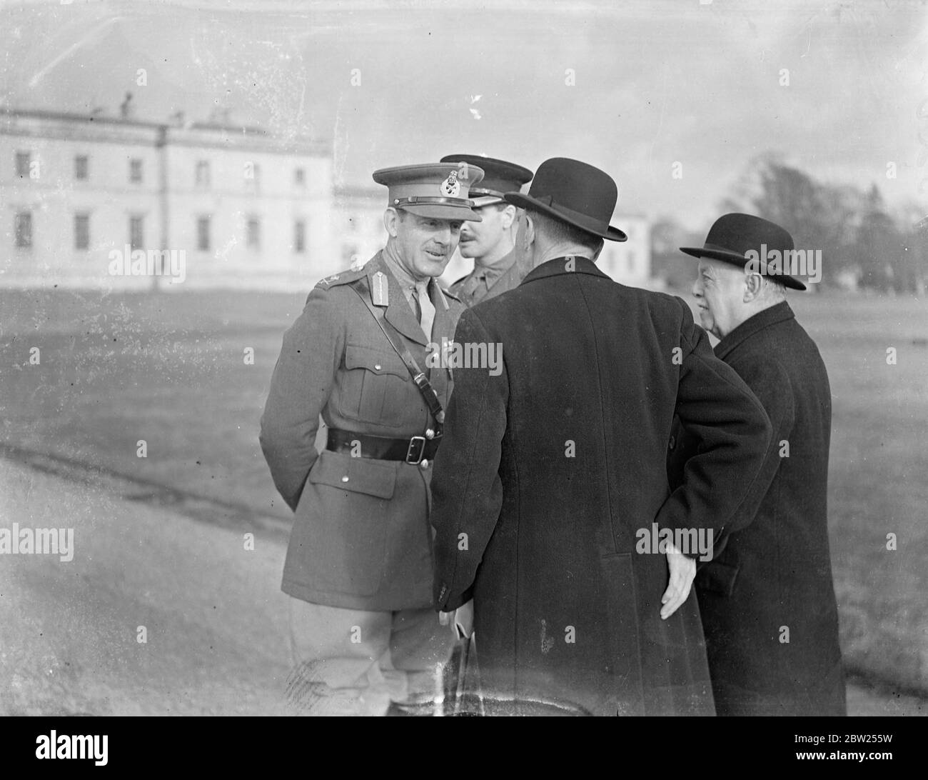 New Commandant takes over at Sandhurst cadets parade. Major-General T R ...