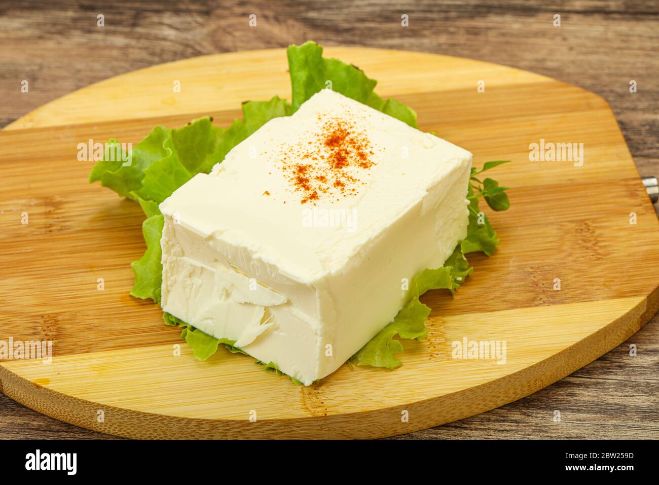 Greek traditional soft feta dairy cheese Stock Photo - Alamy