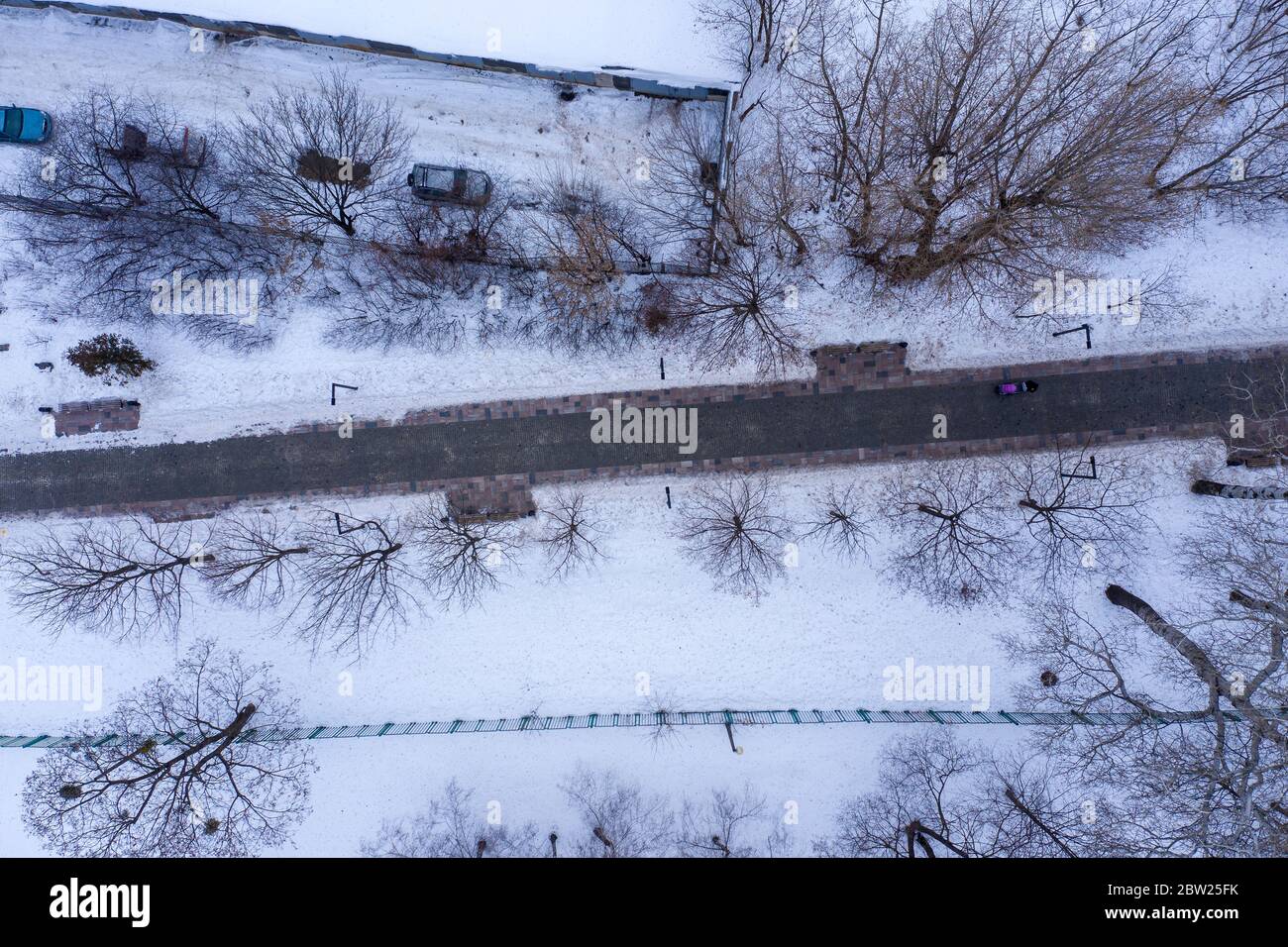 country road, view from above, aerial view Stock Photo - Alamy