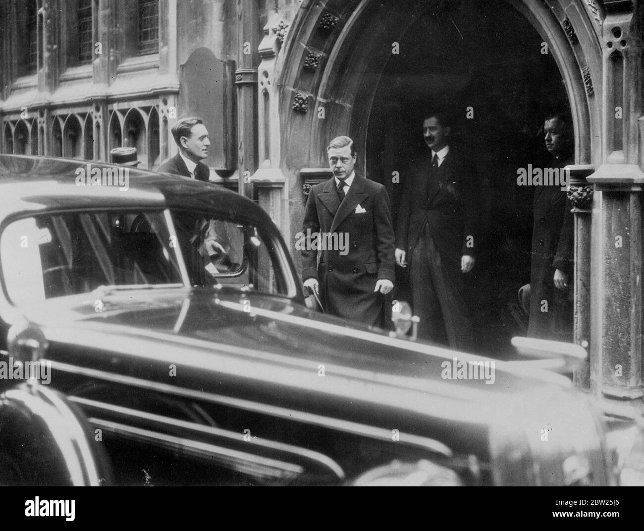 Duchess of Windsor at Paris Memorial service for Mr Lloyd Thomas. The ...