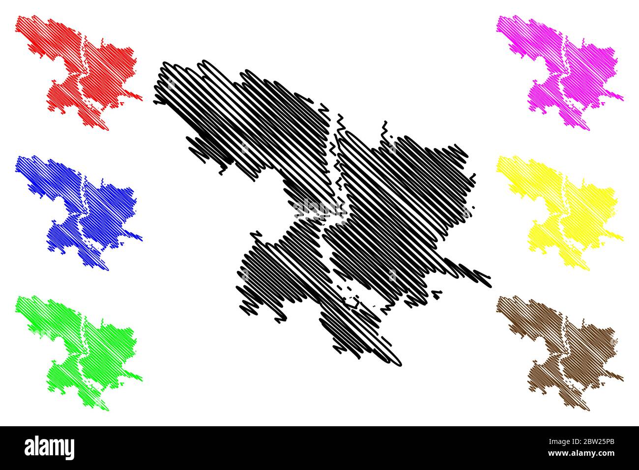 Irkutsk City (Russian Federation, Russia) map vector illustration ...