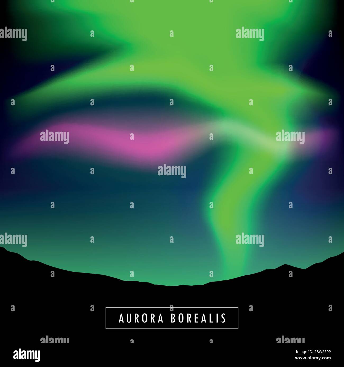 Canada aurora borealis Stock Vector Images - Alamy