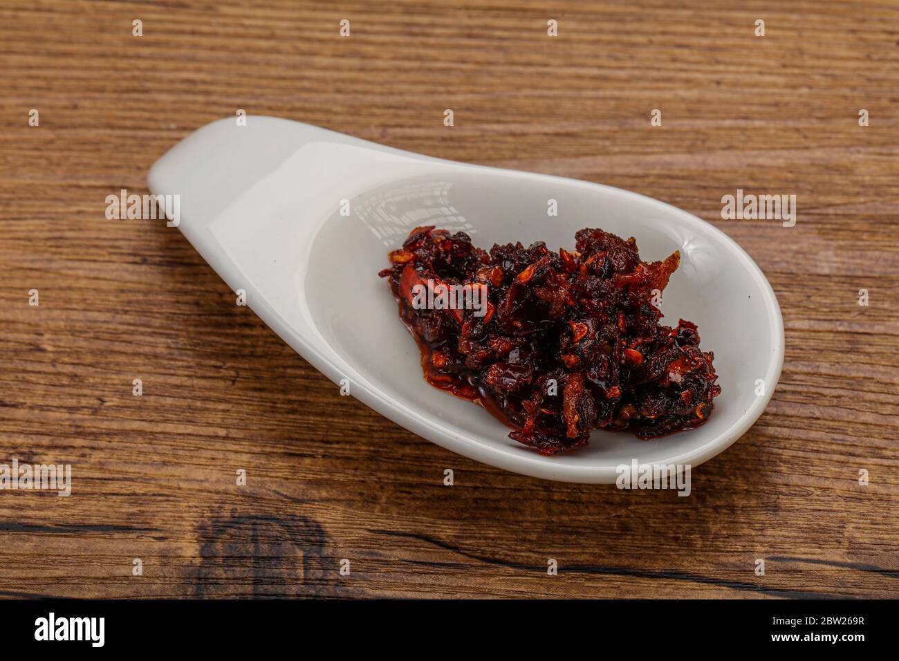 Vietnamese Fried chili pepper sauce with oil Stock Photo - Alamy