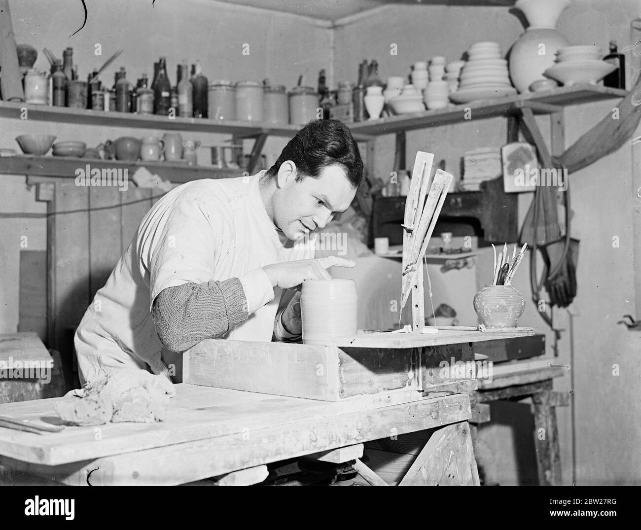 London still has a hand potter. Mr Ronald Czilinsky, one of the last ...