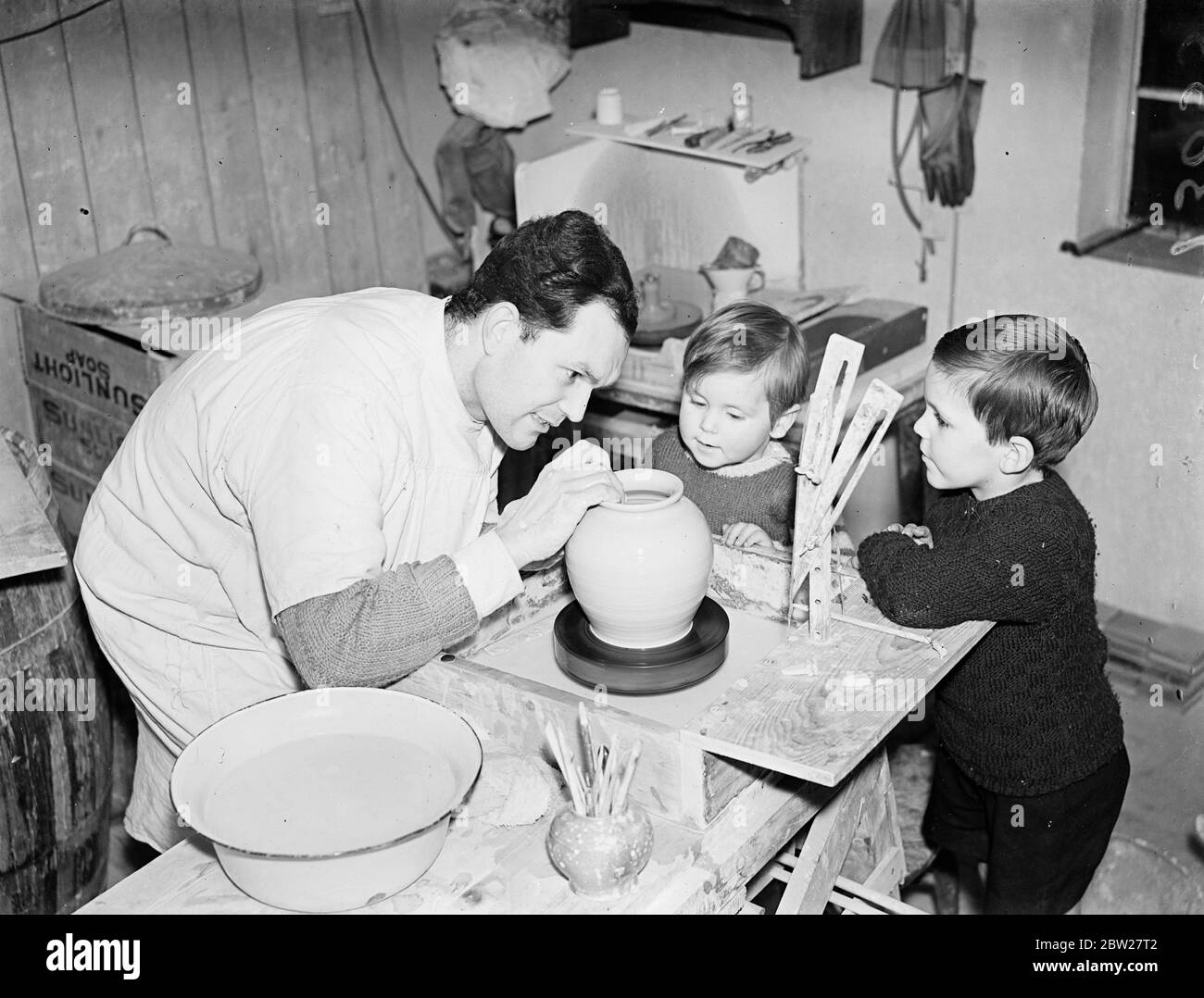 Historic pottery kilns Black and White Stock Photos & Images - Alamy