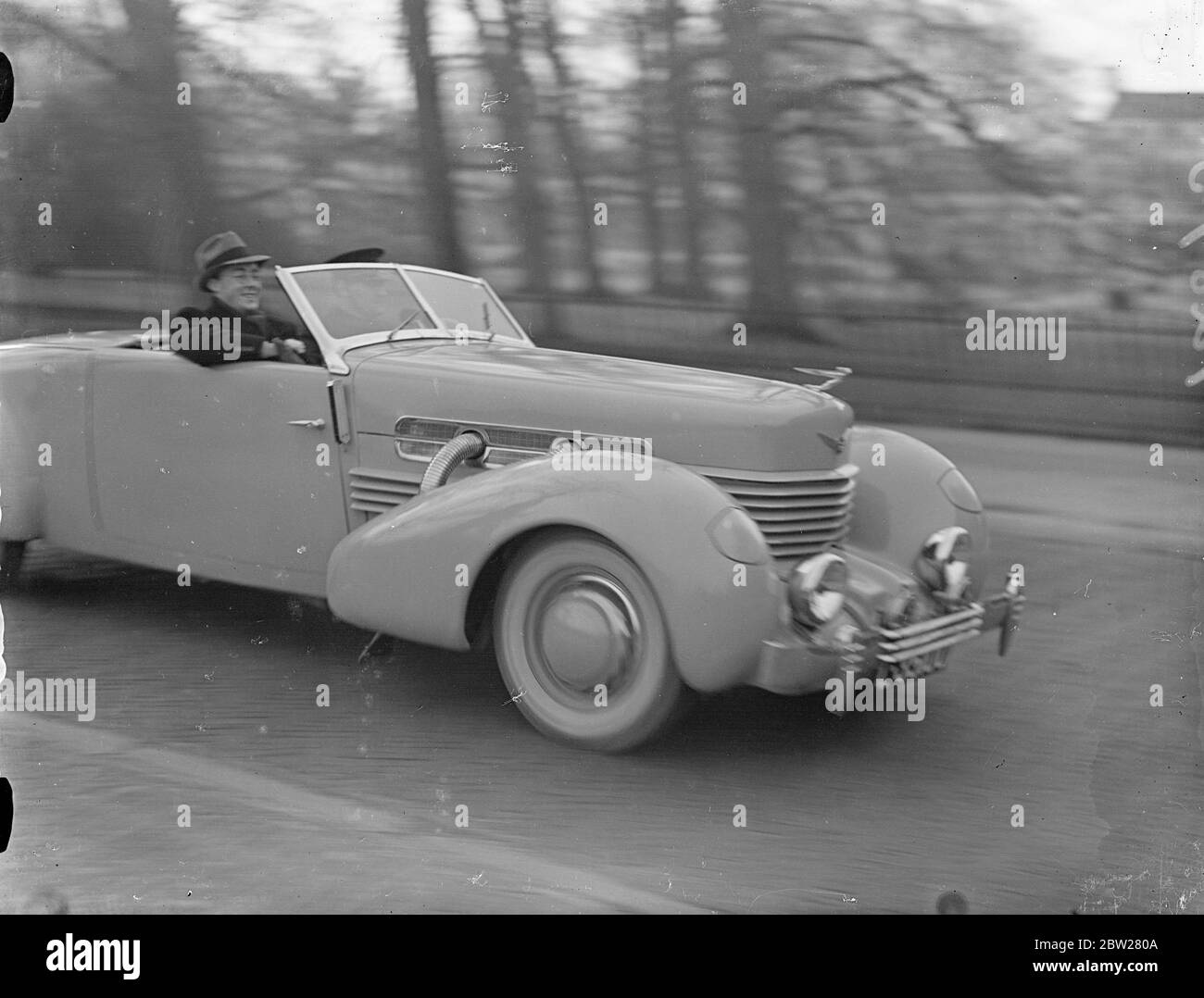 Prince Bernhard goes driving in his new car. With all Holland still ...