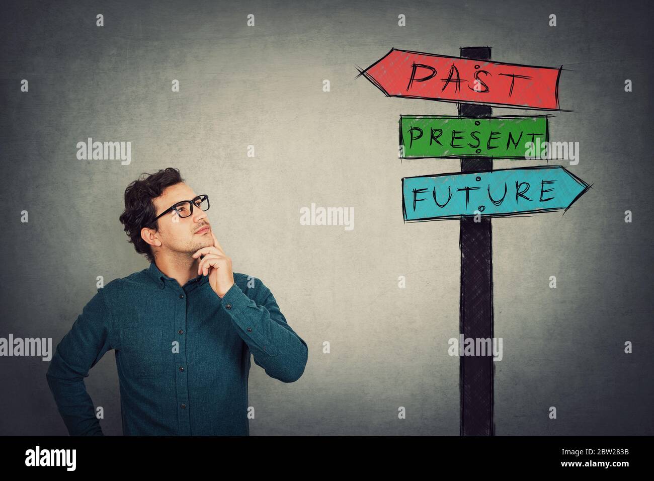 Past present future person hi-res stock photography and images - Alamy