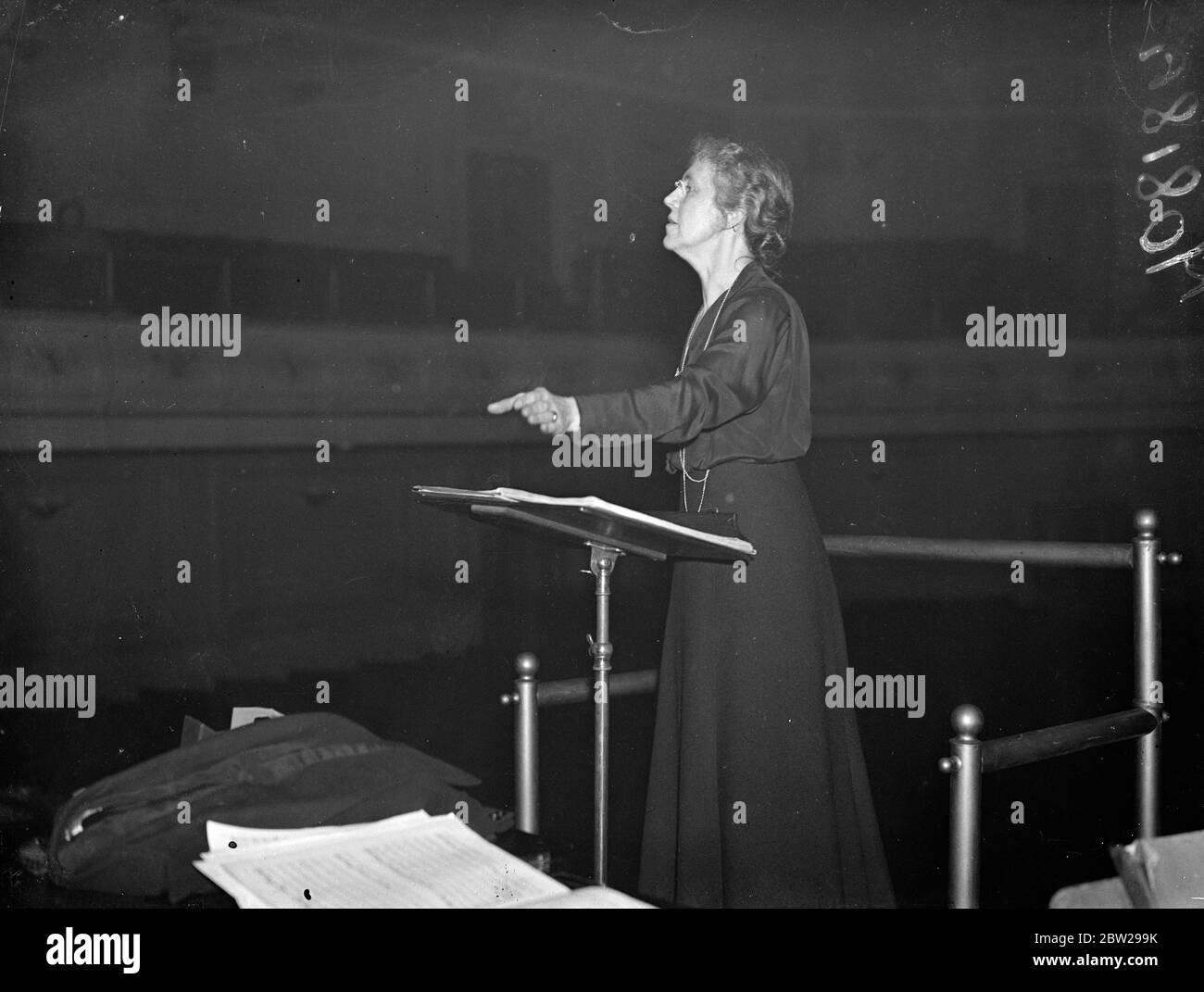 First woman conductor in Royal Philharmonic Society history. Rehearsal ...