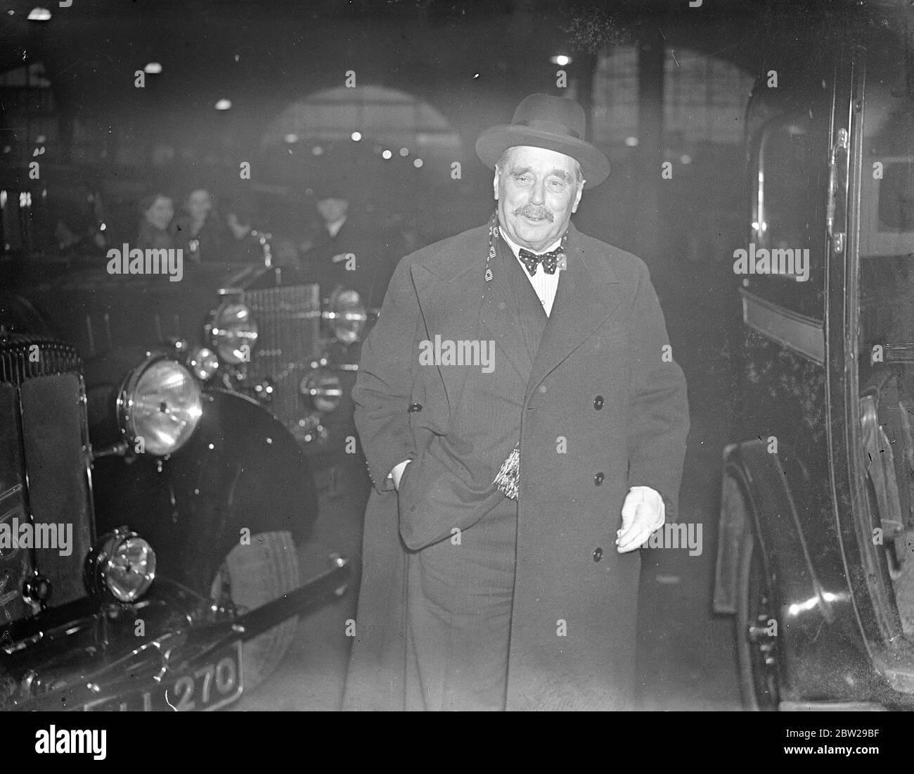 H G Wells back in London from American lecture tour. Mr H G Wells, the ...